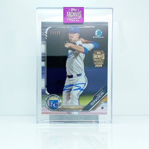 BRADY SINGER - 2025 Topps archives signature - On Card Auto - Royals ...