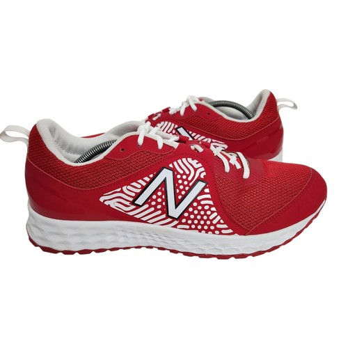 New Balance 3000v5 Mens Size 13 Red Mesh Lace Up Low Top Baseball Turf ...
