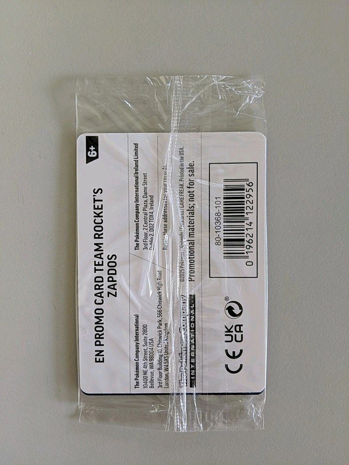 Team Rocket's Zapdos 2025 Pokemon Destined Rivals DRI 070/182 EB Games ...