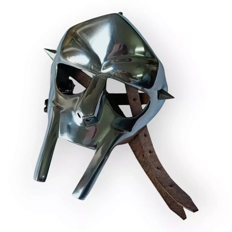 MF Doom Gladiator Mask Halloween Villain Steel Villain Face Armor ...