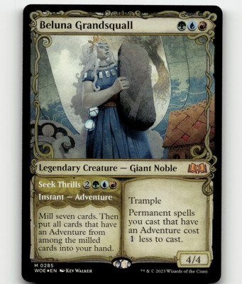 FOIL - MTG Beluna Grandsquall (Showcase) 285 - Wilds of Eldraine | eBay