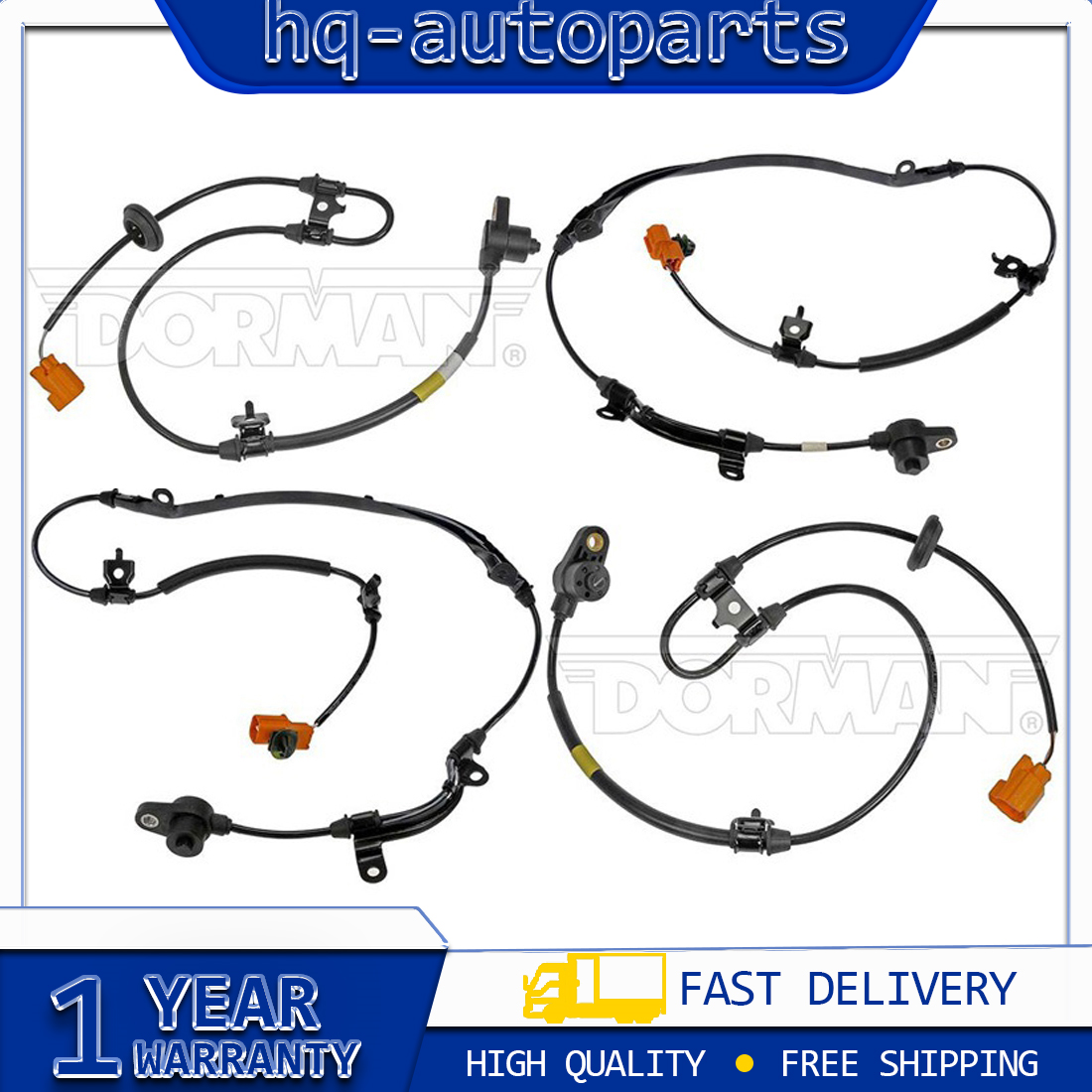 Dorman Front Rear ABS Wheel Speed Sensor 4x for 2003 - 2008 Honda Pilot ...