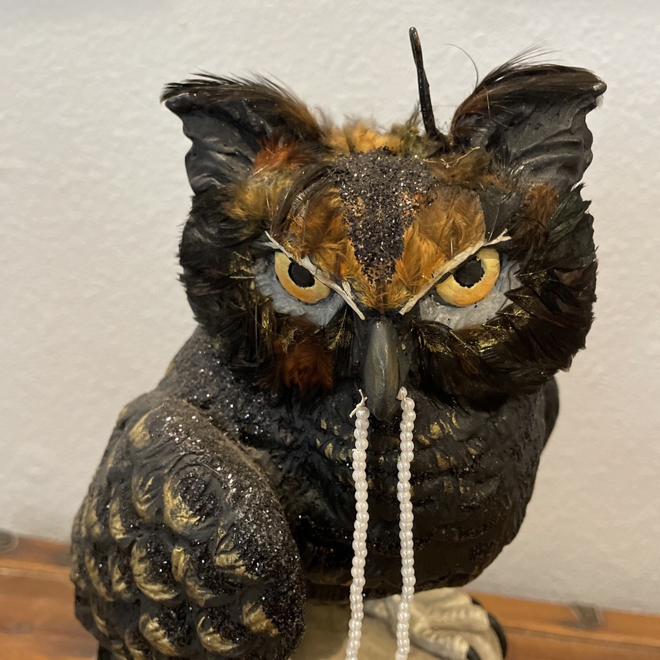 Bethany Lowe Sir Wingston Owl & Croella Crow Set—Retired | eBay