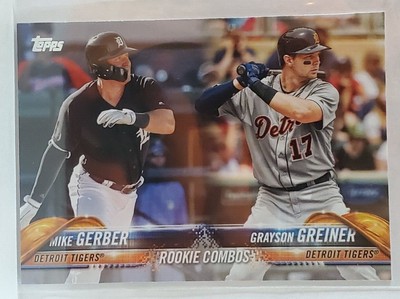 2018 Topps Update #US36 Mike Gerber Grayson Greiner RC Detroit Tigers ...
