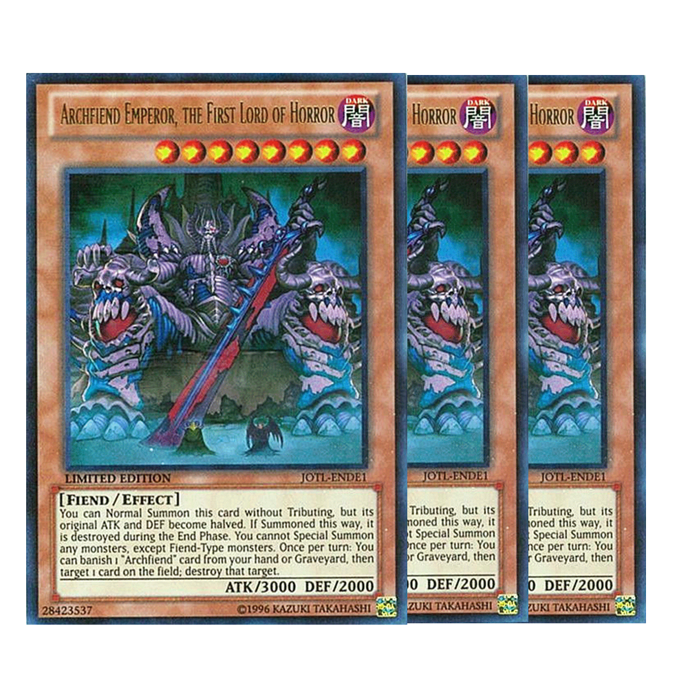 X3 Archfiend Emperor, the First Lord of Horror - JOTL-ENDE1 - Ultra ...
