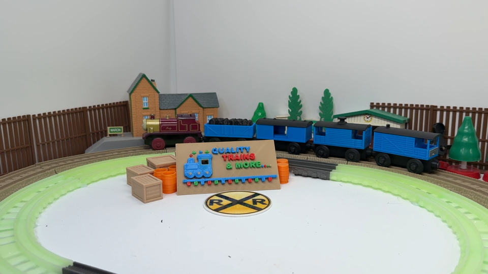 Wooden Railway Breakvan Caboose Cargo Train Custom Made for Thomas ...