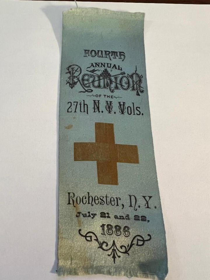 Original GAR Ribbon, 27th NYVI 1886 | eBay