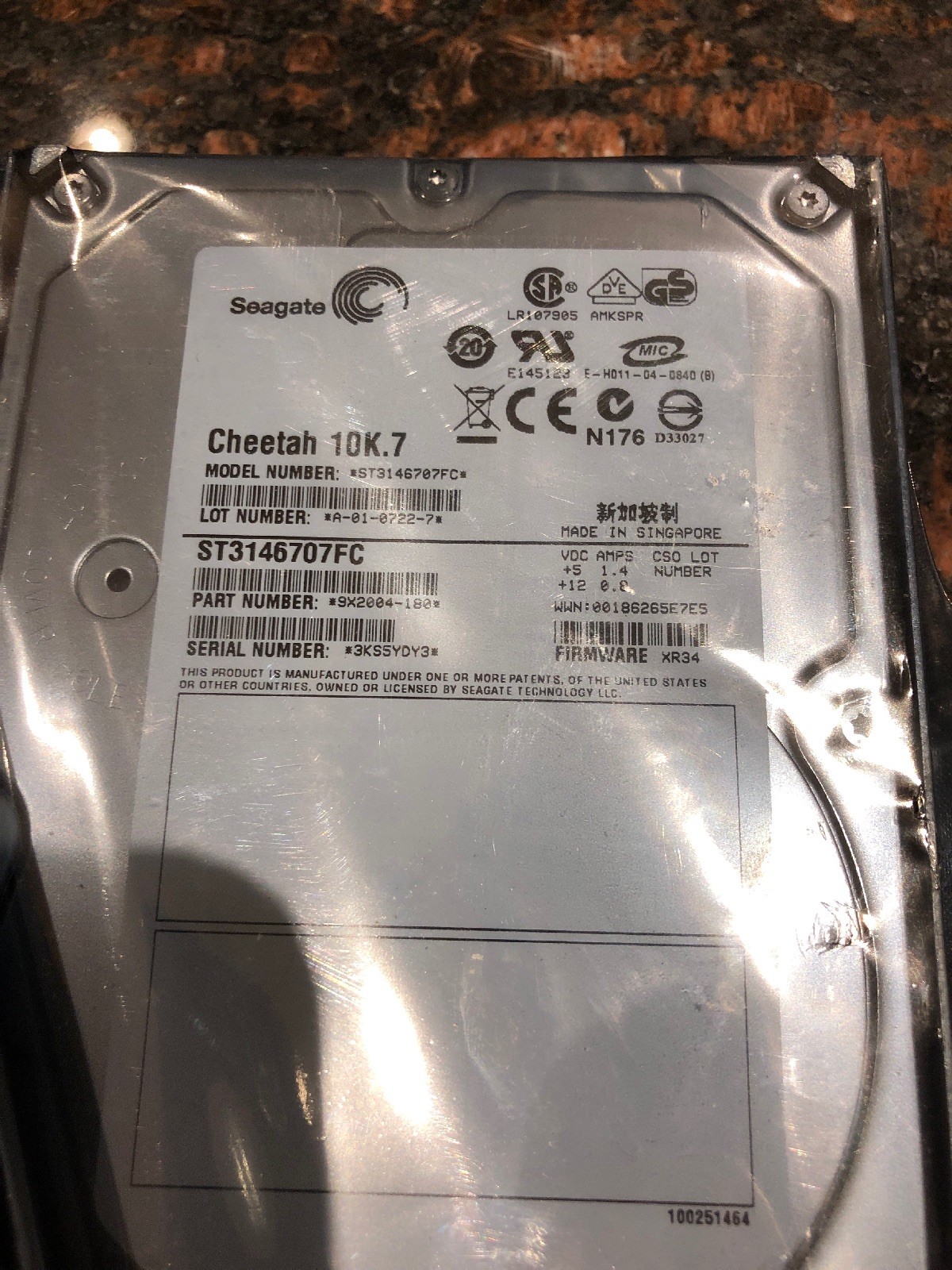 Lot of 14 Seagate Cheetah ST3146855FC 146GB 15K.5 15000RPM 4.0Gb/s 3.5 ...