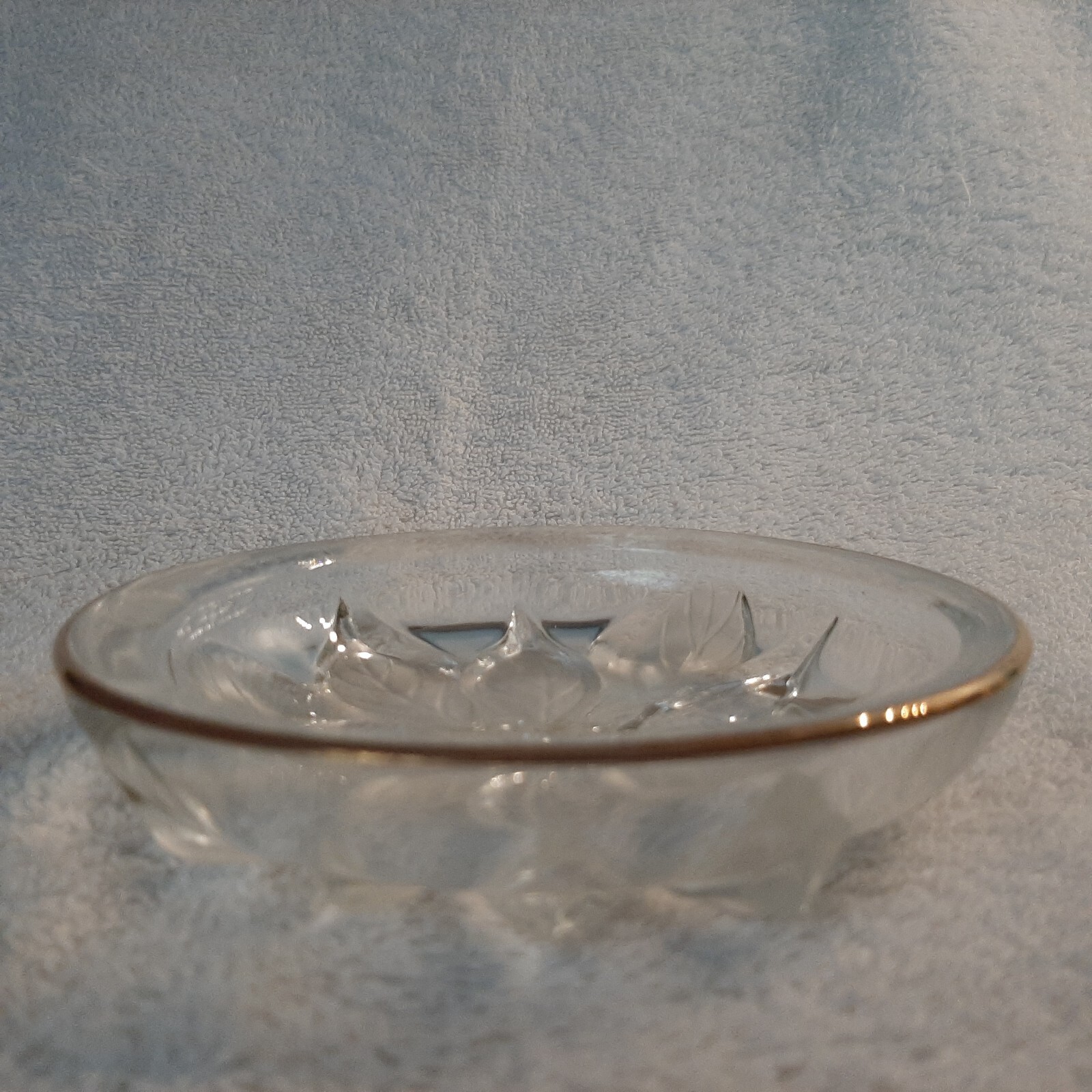 Studio Nova Gilded Poinsettia Etched 5" Round Candy Dish, Gold Trim | eBay