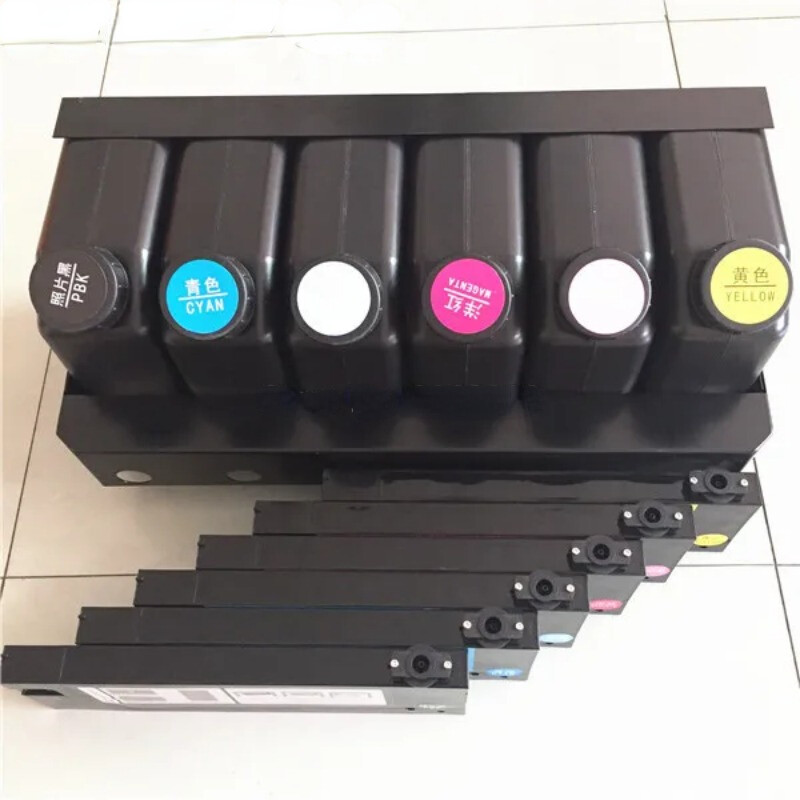 Universal CISS Spare Parts 6 Color UV Bulk Ink System For UV Flatbed ...