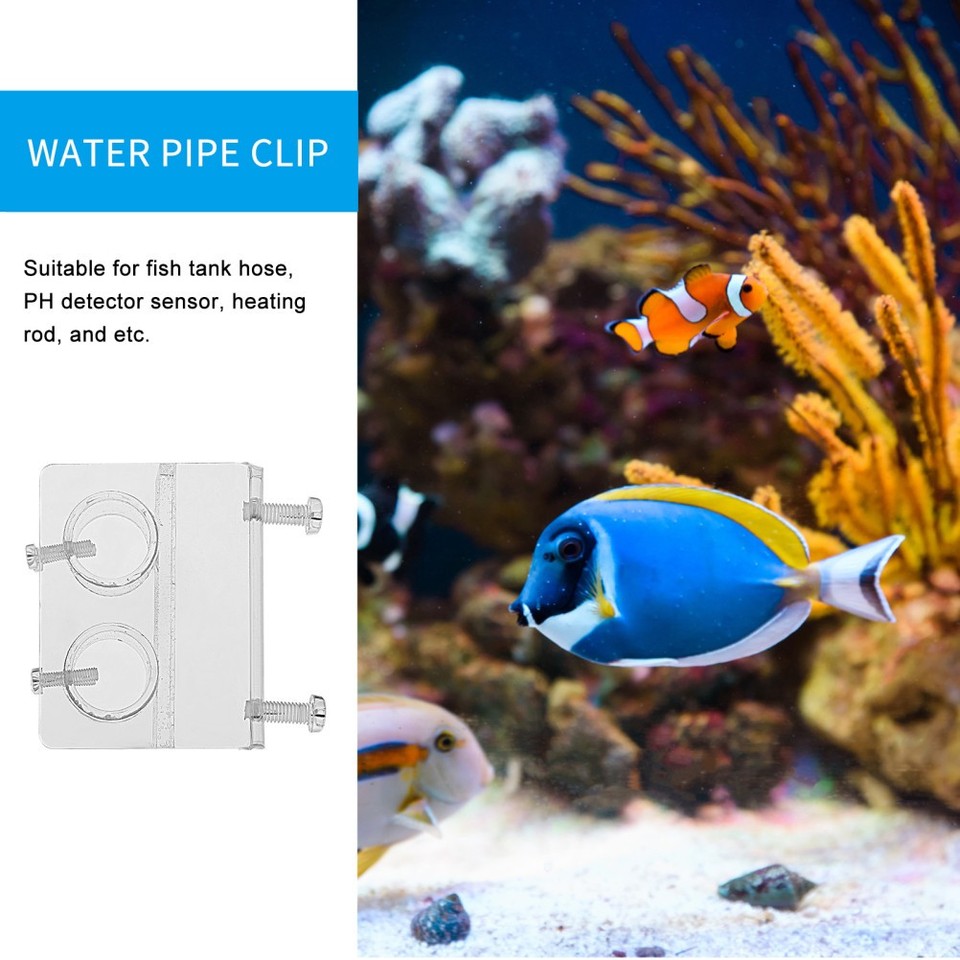 2pcs Fish Tank Clip Hose Fixing Rack Water Fixing Holder Aquarium ...