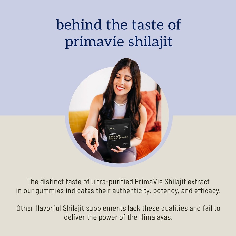 Shilajit Gummies - Himalayan Shilajit for Men and Women with PrimaVie ...
