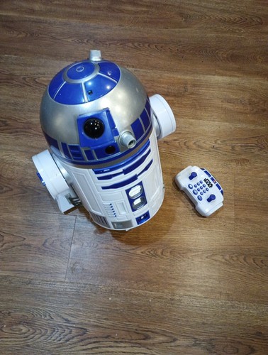Star Wars Force Awakens R2-D2 16" INTERACTIVE ROBOTIC DROID with remote ...