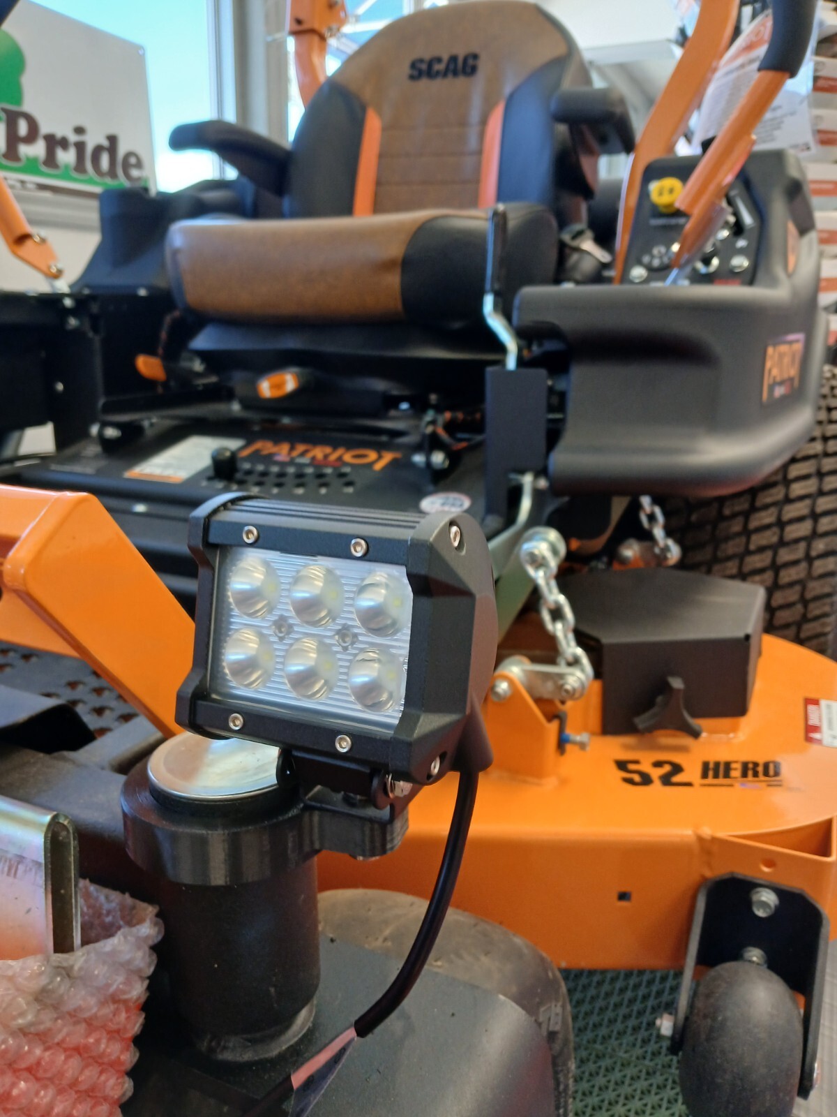 Light Pod Mounts Custom fit for Scag Zero Turn Mower (set of two mounts ...