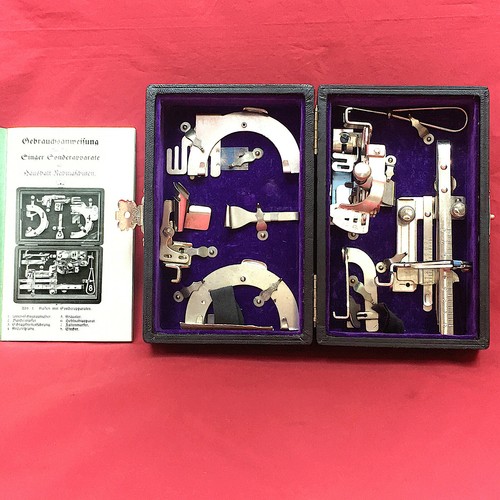 Deluxe SINGER Attachments for 201 & 15 Box German Accessories Set Box ...