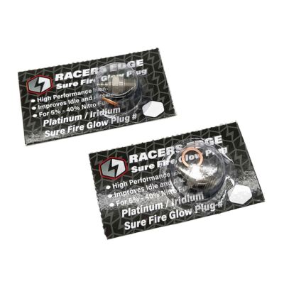 Racers Edge - Platinum / Iridum Sure Fire #4 Medium-Cold Glow Plugs (2 ...