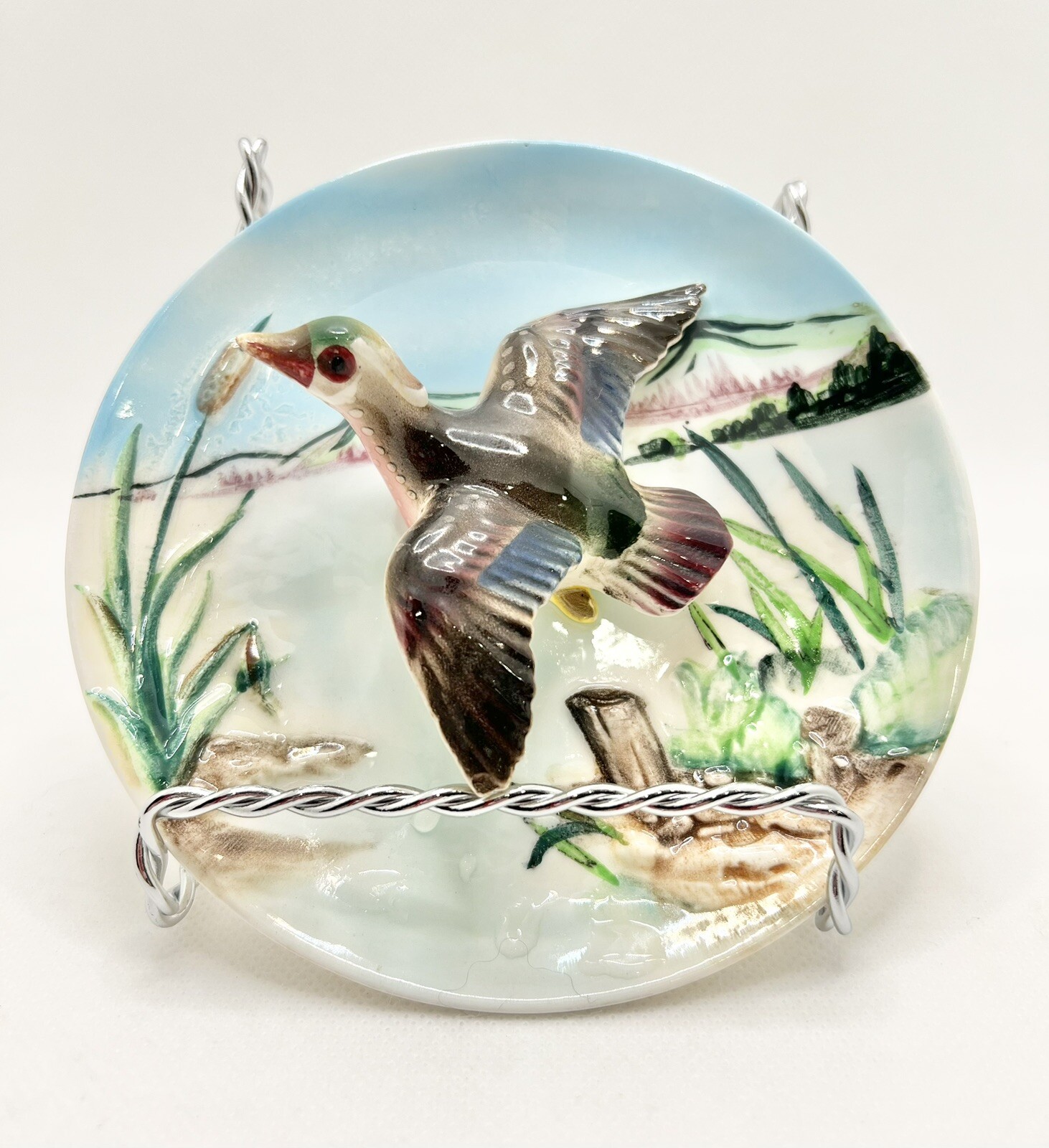 Vintage Napco pair 3D canadian goose wall relief plates | eBay