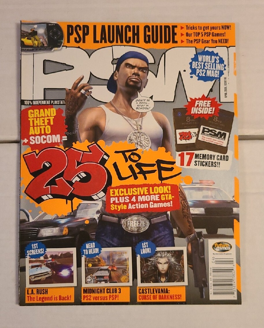 PSM Playstation Magazine 25 To Life April 2005 Issue # 96 | eBay