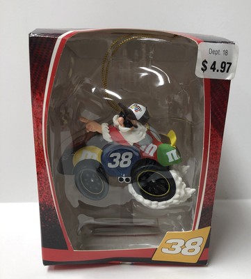 Trevco Nascar 2007 Santa in Race Car Number 38 Christmas Ornament M&M ...