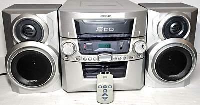 Audiovox-5 Disc CD Player With Am,FM Home Stereo W/ Remote. No tape ...