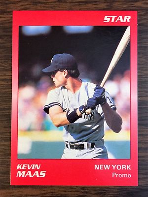 1989 Star Company KEVIN MAAS Limited Edition PROMO CARD NY Yankees ...