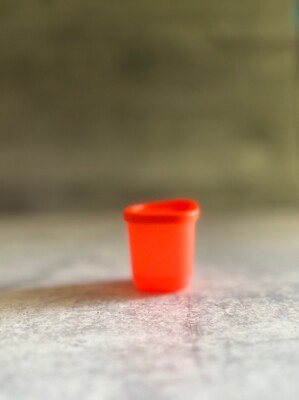 NEW Tupperware Square Round Single Mini Cubix, Red | eBay