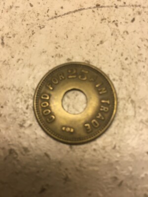 Vintage 25 cent token 17456 | eBay