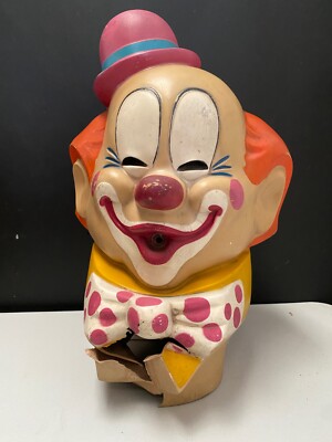 Vintage 1971 Mr. Windy Helium Balloon Tank Clown Head 24" 61cm carnival ...