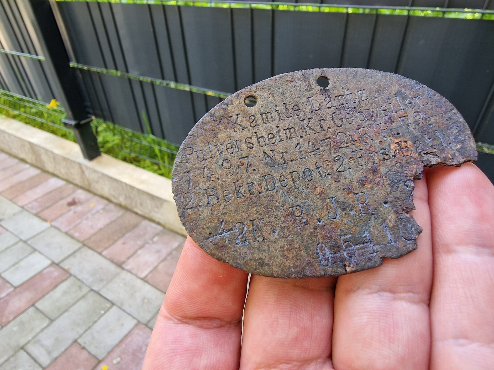 WW1 Original German ID Dog Tag. Battlefield relic | eBay