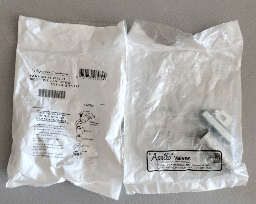 Apollo 2-1/4" 78-2333-01 *2 PACK!!*Valves Stem Extension Kit Bronze ...