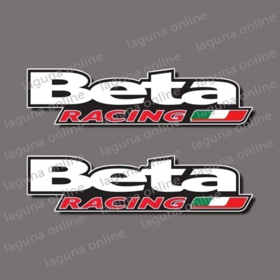 Autocollant décalcomanie étanche brillant logo Beta RACING 1 | eBay