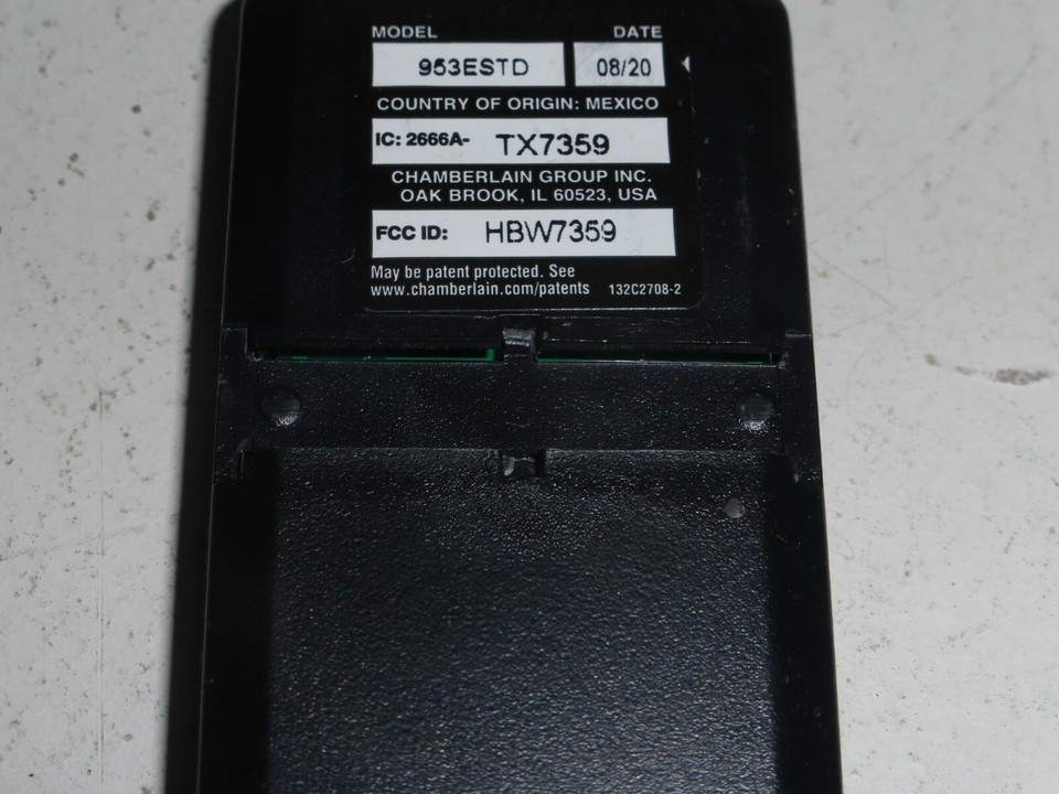 2-Pack Chamberlain 953ESTD MyQ Garage Door Opener Transmitter 893LM ...