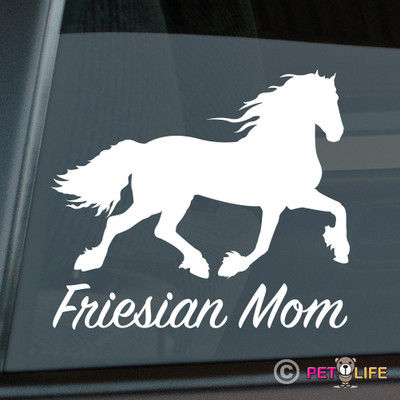 Friesian Mom Sticker Die Cut Vinyl Horse Belgian Black | eBay