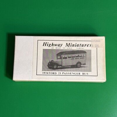 Jordan Products Highway Miniatures 360-229, 1934 Ford 21 Passenger Bus ...