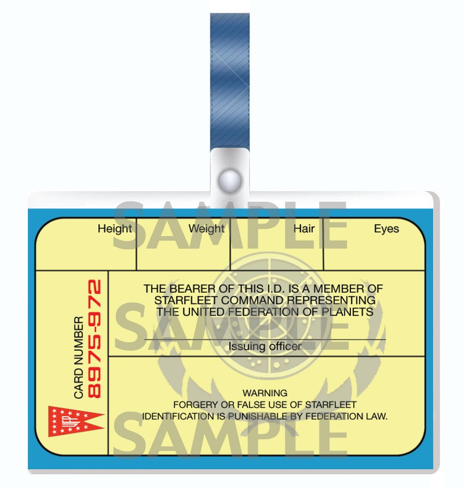 Star Trek - Mr. Spock cosplay I.D. Badge | eBay