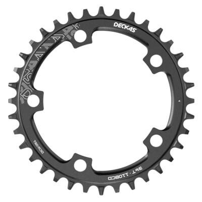 DECKAS 110BCD Narrow Wide 1X Chainring 36-54T Round Black for 7-12S ...