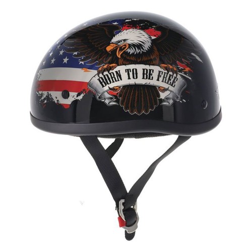 Skid Lid Helmets Original Freedom Eagle Helmet - Black - Large 649533 ...