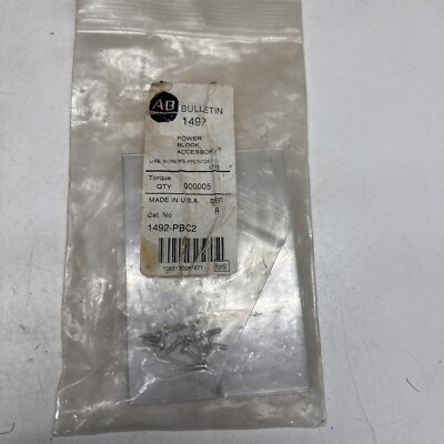 Allen Bradley 1492-pbc2 Power Distribution Block Accessory | eBay