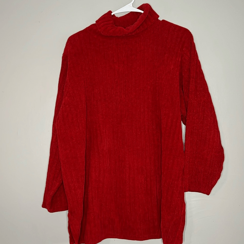 Express Tricot red chunky knit sweater size large | eBay