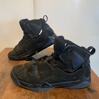 Nike Air Jordan True Flight BG Black Concord Suede 343795-021 Sz 6.5Y ...