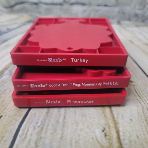 3 Sizzix Original Turkey Firecracker Frog Mommy Lily Pad Lily Dies | eBay