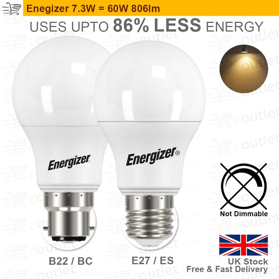 1 - 12 PACKS LED Bulb B22 E27 GLS Lamp Light Bulbs Daylight Warm White ...
