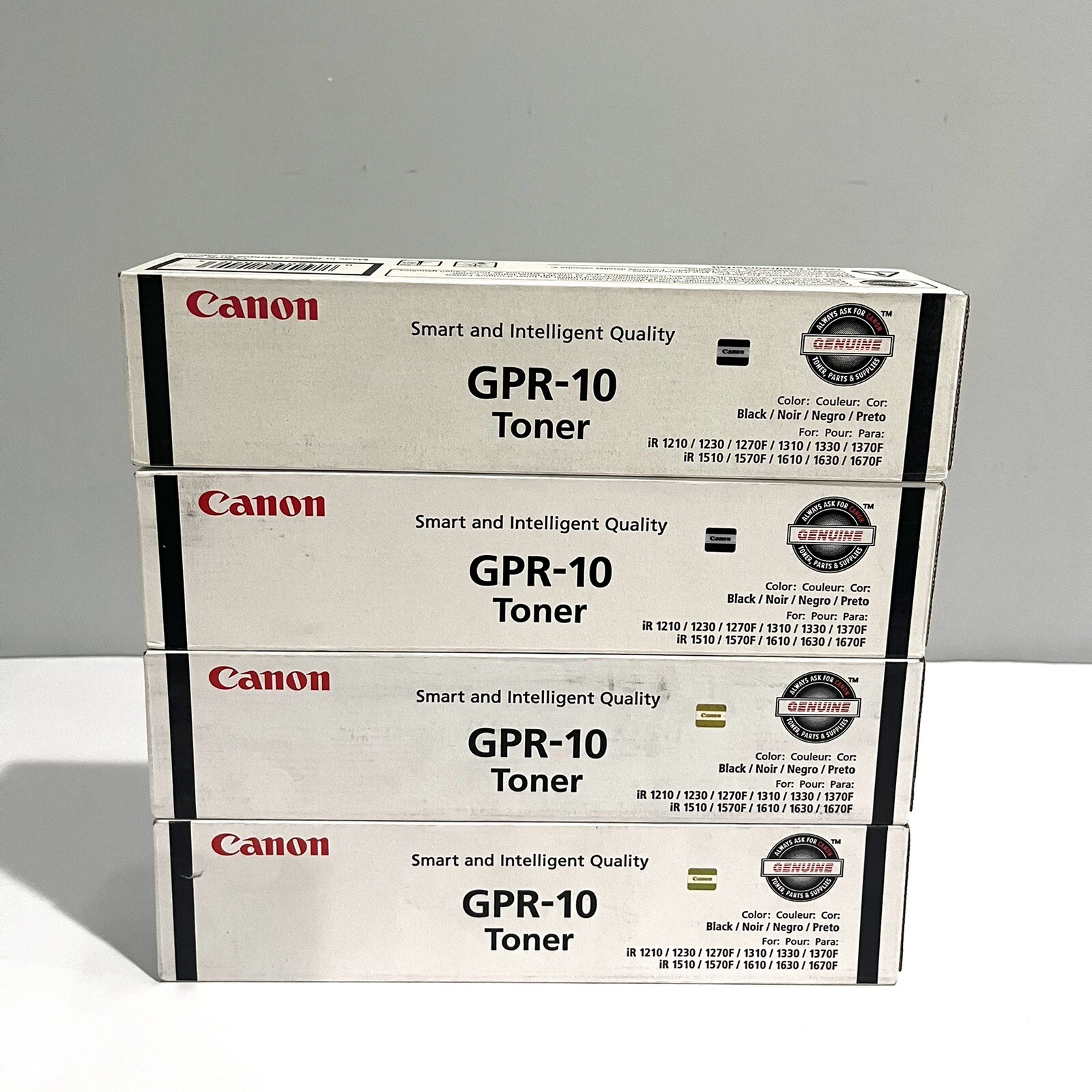 Canon GPR-10 Lot of 4 Toner Black 7814A003AA imageRunner 1200,1310,1510 ...