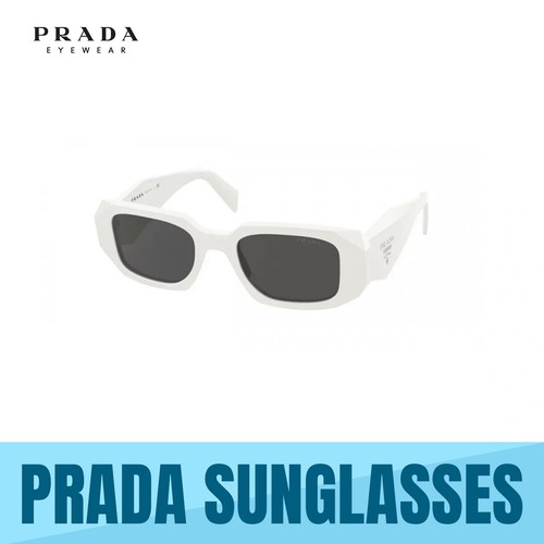 PRADA PR 17WS 1425S0 TALC-DARK GREY LENS WOMEN'S SUNGLASSES 49MM ...