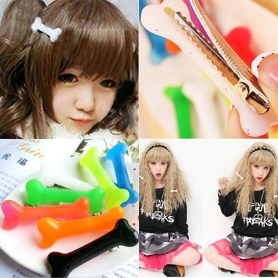 2Pcs Popular Women Lovely Hairpin Dog Bone Hair Accessories Hair Clips ...