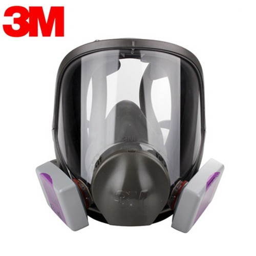 3M LARGE FULL FACE RESPIRATOR PROTECTION MASK P 100 PARTICULATE FILTER ...