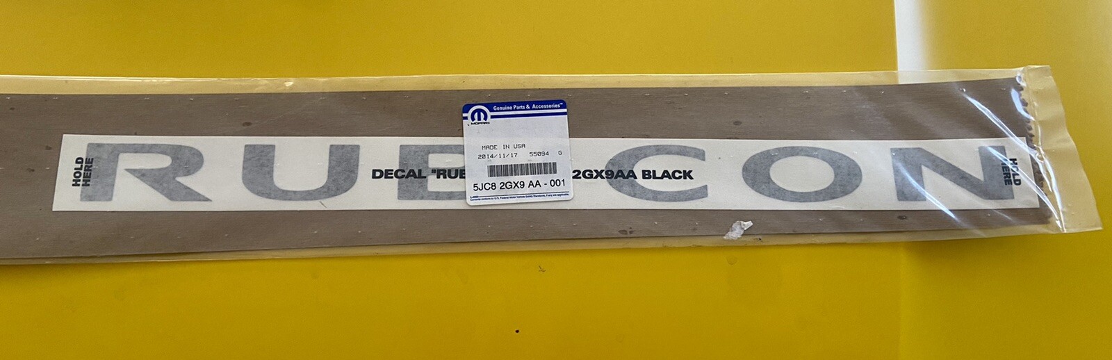 Exterior Decal Mopar 5JC82GX9AA for sale online | eBay