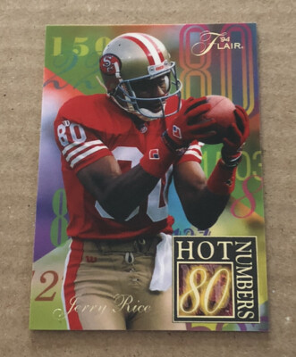 1994 FLEER ULTRA FLAIR HOT NUMBERS JERRY RICE #9 HOF 49ERS $$$$ | eBay