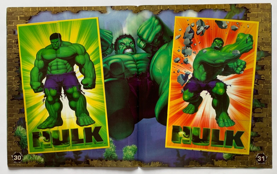 ALBUM THE INCREDIBLE HULK - Sticker Album Complete 100% PERU 2003 ...