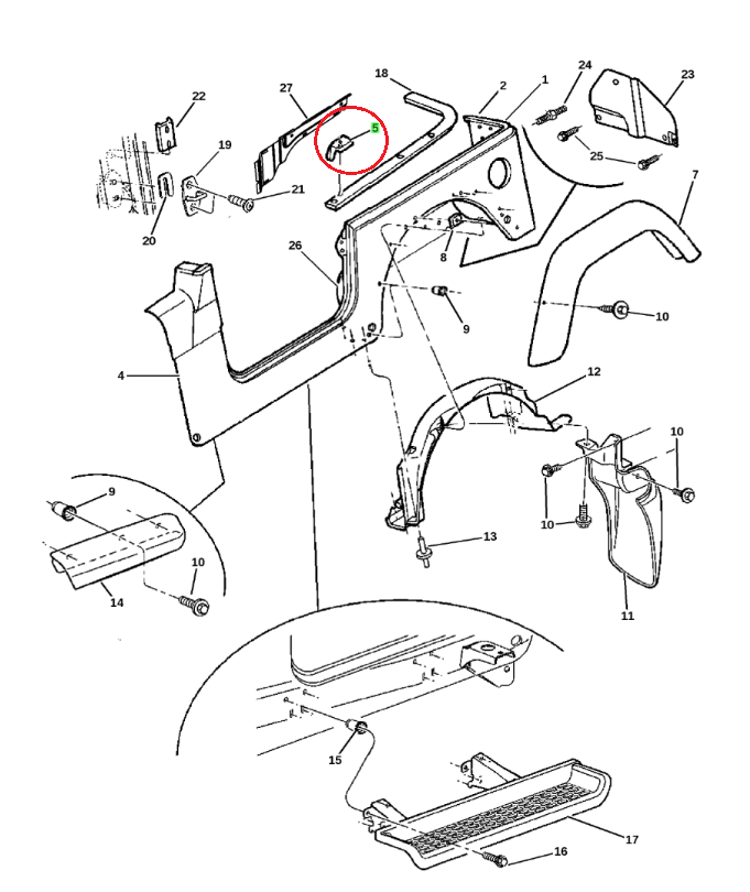 2 x C-Pillar Mucket Seal Kit for JEEP WRANGLER JK 2007-2018 RA/0210F | eBay